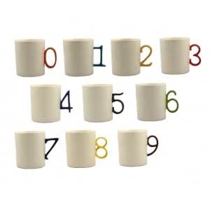 Buy Counting Numbers Mug #0 - #9 Full Set Of 10 Mugs Online at Low ...
