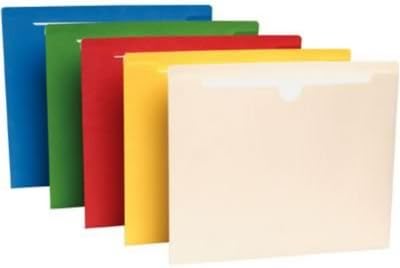 Amazon.com : Quill Brand Colored File Jackets; Letter-Size, 2 Expansion ...