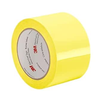 TapeCase 3M 1350F-1 2" X 72YD-YELLOW 1350F-1Y 2in X 72yd Yellow Electrical Tape (1 Roll ...