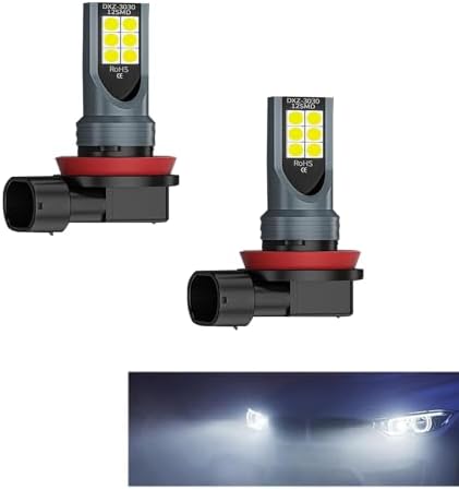 Amazon.com: leediga 2 PCS H8/H11 Car LED Fog Light, 58mm x 14mm 3030 ...