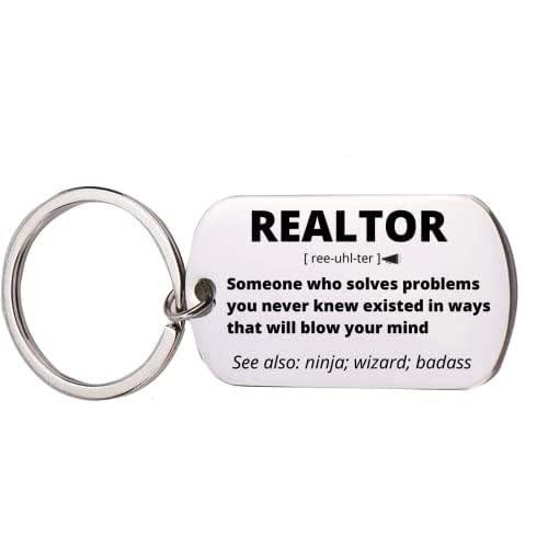 Amazon.com: Realtor Gift, Personalized Realtor Keychain, Real Estate ...
