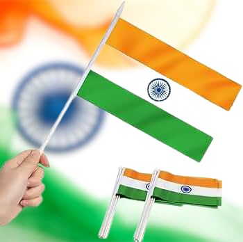 Prime Combo Of 6 Pcs Indian Tiranga Trilcolor Paper Flag for ...