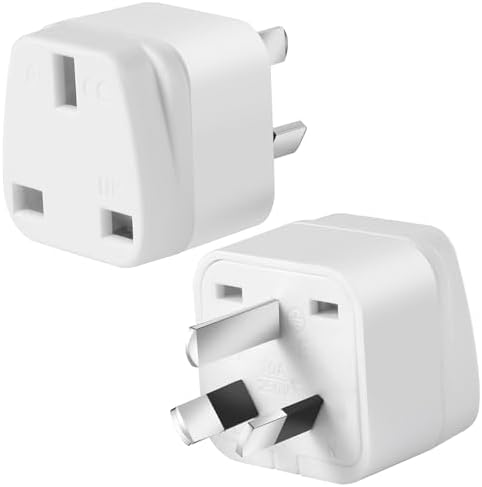 2-Pack UK to Australia Plug Adapters Australia Power Converter Grounded ...