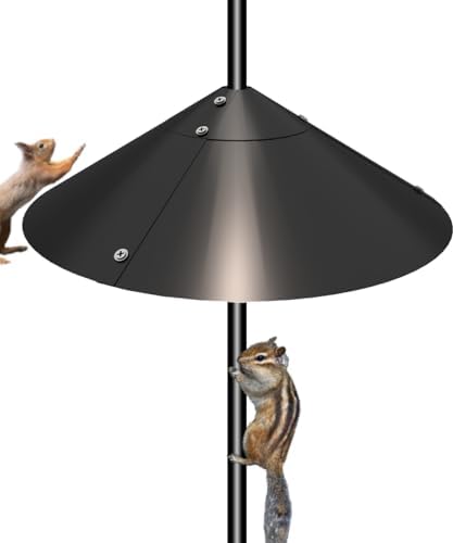 Garbuildman Galvanised Steel Squirrel Dome for Bird Feeder Poles ...