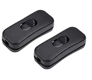 BTC-ROC005, (Pack of 2) Black Switch Halfway Rocker Push Button Rocker ...