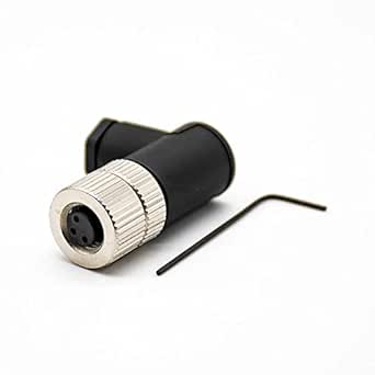 M8 Female Waterproof 3 Pins Connector, Screw Threaded Plug 8mm ...