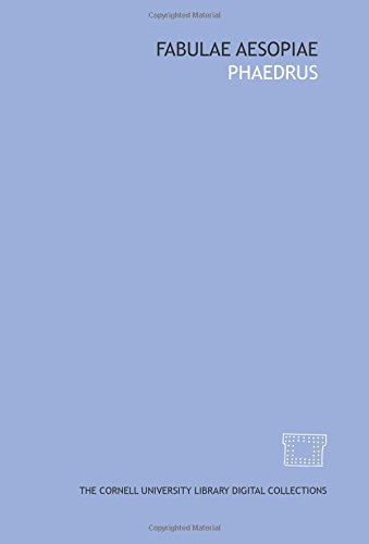 Fabulae Aesopiae (Latin Edition): Phaedrus: 9781429742603: Amazon.com ...