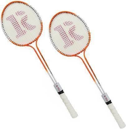 A.K Trading Double Shaft Badminton Racquet, Iron Body Badminton Racket ...