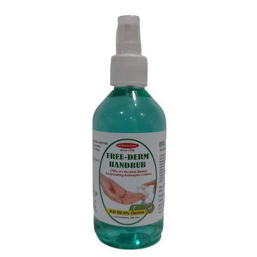 FREE-DERM HANDRUB 200 ML (HAND SANITIZER) 76% v/v Alcohol Based ...
