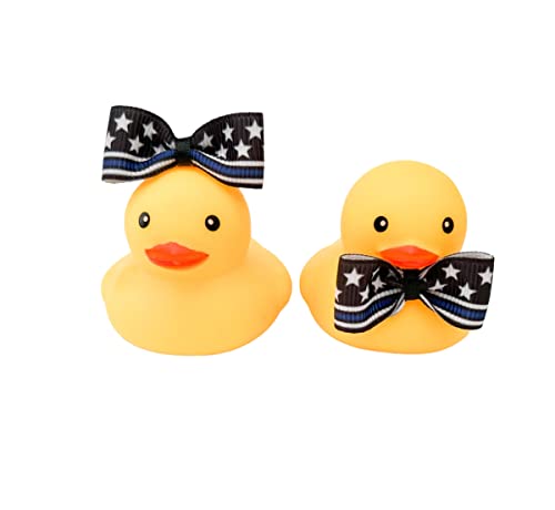 Amazon.com: Police Officer Themed Yellow Rubber Duck Ducks - Thin Blue ...