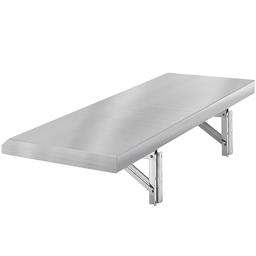Snapklik.com : Folding Concession Shelf 36 X12, Stainless Steel Drop ...