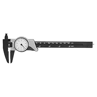 Caliper, 6inch 150mm Dial Caliper, Dual Reading Scale Metric Inch Dial ...