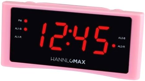 Amazon.com: HANNLOMAX HX-151CR Alarm Clock Radio, PLL AM/FM Radio, Dual ...