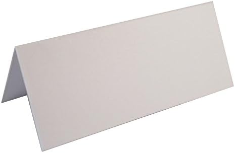 100 Pcs Premium Place Cards, Blank Place Cards - Textured Table Tent ...