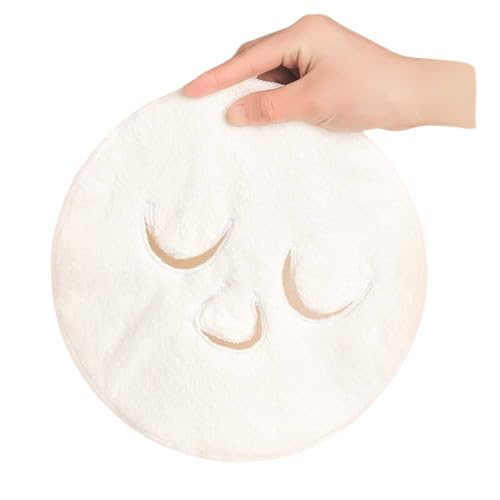 KOMRID Reusable Face Towel Mask Cold Hot Compress Facial Steamer Towel ...
