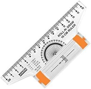 Aadya Roll N Draw Ruler (16 cm)- Plastic Drafting Scale Ruler Very ...