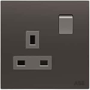 ABB Millenium AM23386-SB 13 A Single Socket, 13 A, BS SP, Switched Socket, Black: Buy Online at ...