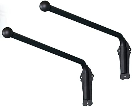 Swing Arm Curtain Rods, Heavy Duty Portiere Rod for Side Panels Window ...