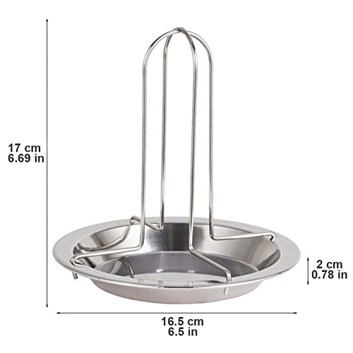 Chicken Roaster Rack with Bowl,Upright Roaster Holder with Drip Pan for ...