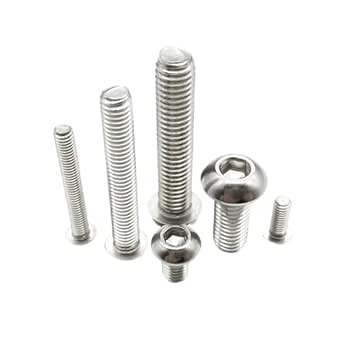 Amazon.co.jp: Ctongrun-Cylindrical Bolts M1.6 M2 M2.5 M3 M4 M5 M6 M8 Stainless Steel Button Head ...