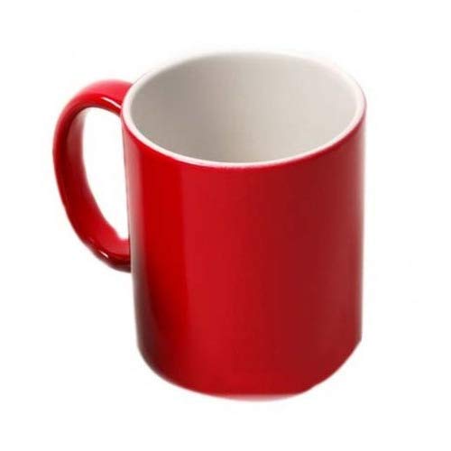 Buy Coffee Mug Simple Plain Shining RED 300ml Coffee Mug Online at Low ...
