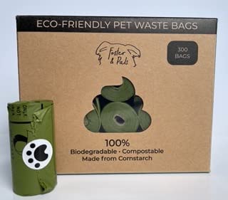 Foster & Pals Dog & Cat Poop Bags | 300 Unscented | Biodegradable ...