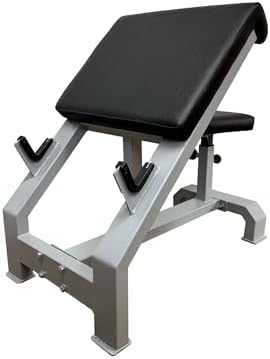 MAC-8010A Preacher Curl Flat Bench with Olympic rod Holder, Bicep Curl ...