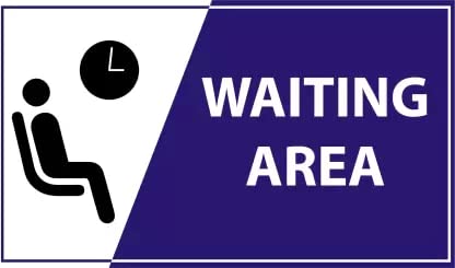 OJESH ART & PRINT "Waiting Area" Sign Board For Offices Banks Clinics ...
