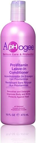 Amazon.com : ApHogee ProVitamin Leave-In Conditioner 16oz : Standard ...