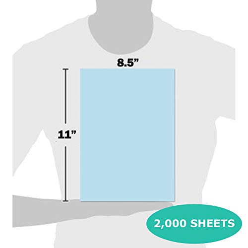 Snapklik.com : Springhill 8.5 X 11 Blue Colored Cardstock Paper, 110lb ...