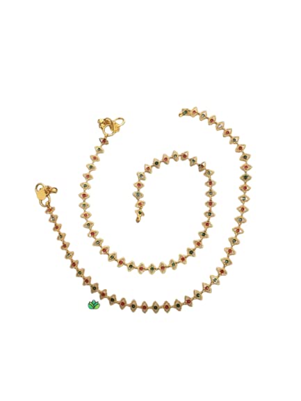 Primectrla Fab Traditional Simple gold plated Single Leg Chain Golden ...