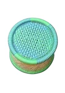 Lakshita Crafts Handmade Sarkanda Wood Small Size Stool for Indoor and ...