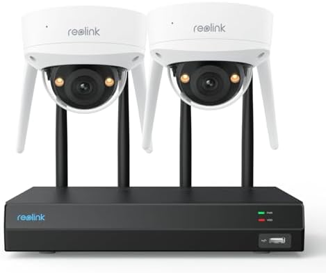 Amazon.com : REOLINK 4K Wi-Fi 6 Security Camera System, 2pcs Dome ...