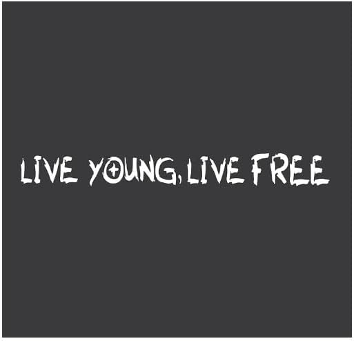 B30 Stickers Live Young Live Car Stickers Free White Decals 30 X 3.5 ...