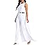 VERWIN Patchwork Overlay Embellished Plain Women's Jumpsuit High-Waist ...