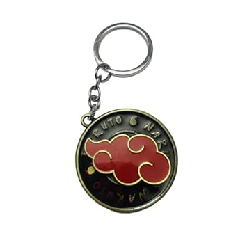 Naruto Kumogakure Spinner Keychain Anime, Revolving Metal Keyring for ...