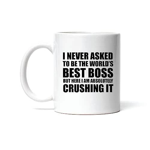 Amazon.com: I never asked to be the Worlds Boss day Boss Lady office ...