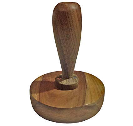 NPRC Wooden Hand Masher (Dal/Lassi Ghotni)/Wooden Handmade Non-Stick ...