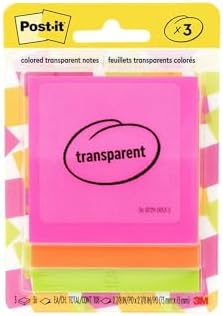 Amazon.com : Post-it Transparent Notes Notes, 2.8-inch x 2.8-inch ...