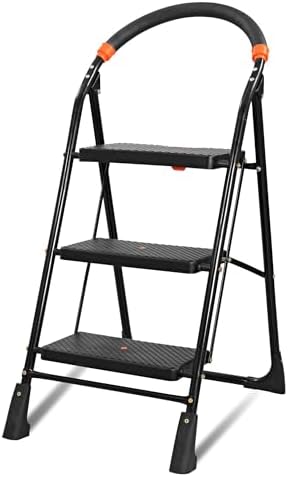 TRENDY Cameo Heavy Duty Foldable Step Ladder with Anti-Skid Shoes and ...