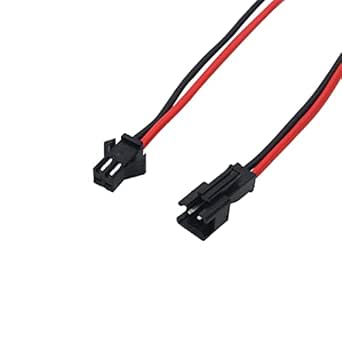 Electronic Spices 2 Pin Sm Jst Wire Connector 2.5mm Pitch Male and Female Pair 2517 Pair of 2 ...