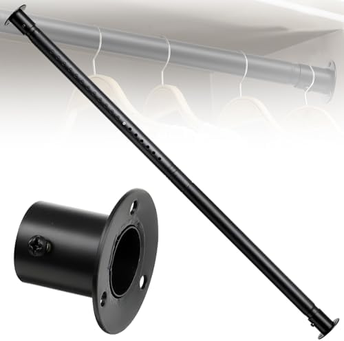 Amazon.com: Closet Rod | 48-54 Inch Adjustable | 1.26 Inch Diameter ...