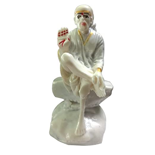 Buy Leo Traders Sai Baba Statue for Pooja (9x4x4 cm) | Sai Baba ...
