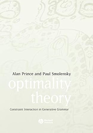 Amazon.com: Optimality Theory: Constraint Interaction in Generative ...