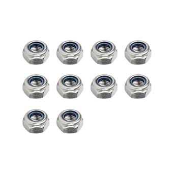iFlight 10PCS M3 Lock Nuts Self-Lock Nuts 304 Stainless Steel Self ...