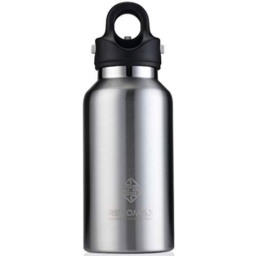 Silver Vacuum Insulated Double-Walled Water Bottle with Twist-Free and ...