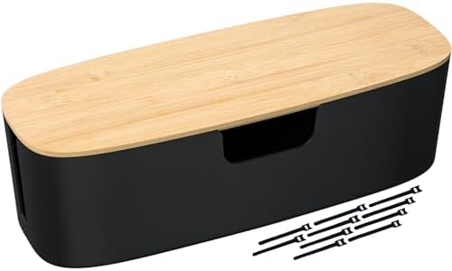 Amazon.com: Cable Management Box, Large Cord Organizer Box to Hide ...