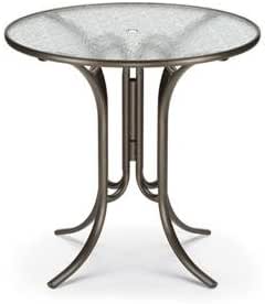 Amazon.com: 42 Inch Round Counter Height Glass Top Patio Table by ...