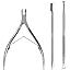 Cuticle Remover Tool Set with Cuticle Cutter and Cuticle Pusher, 3 in 1 ...