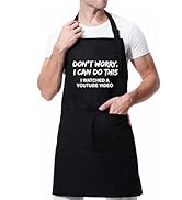 Amazon.com: Kiss the Cook Apron Men - Funny BBQ Grill Apron for Cooking ...